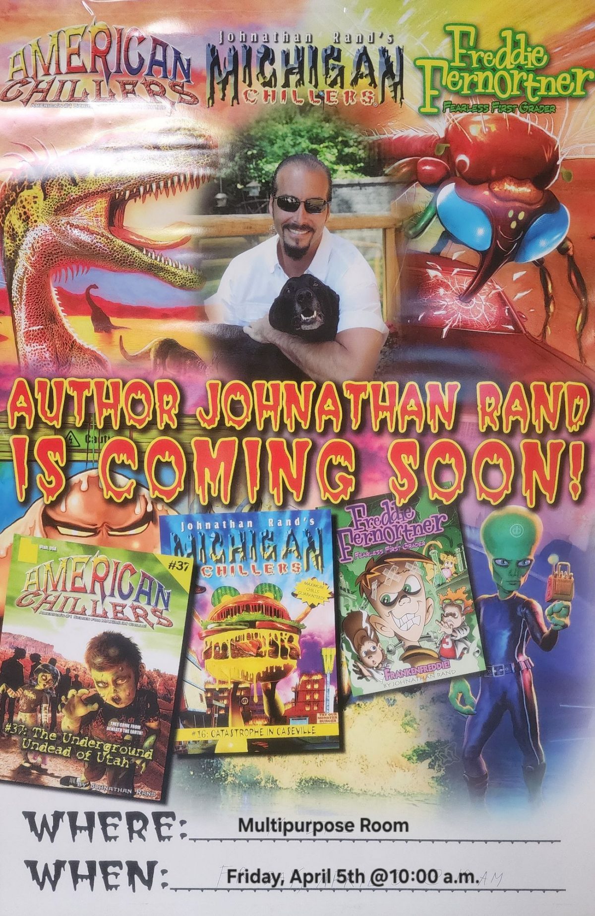 Author Johnathan Rand coming to Holy Name – Holy Name Catholic School