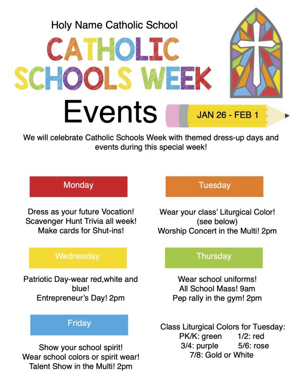 Catholic Schools Week – Holy Name Catholic School