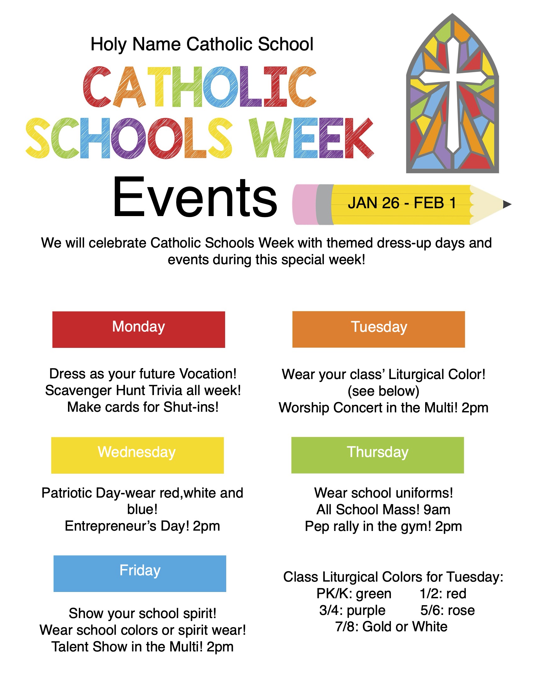 Catholic Schools Week – Holy Name Catholic School